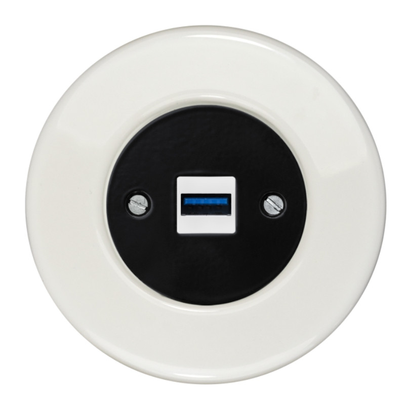 OBZOR RETRO juodas USB lizdas|45,33 € Spalva Juoda