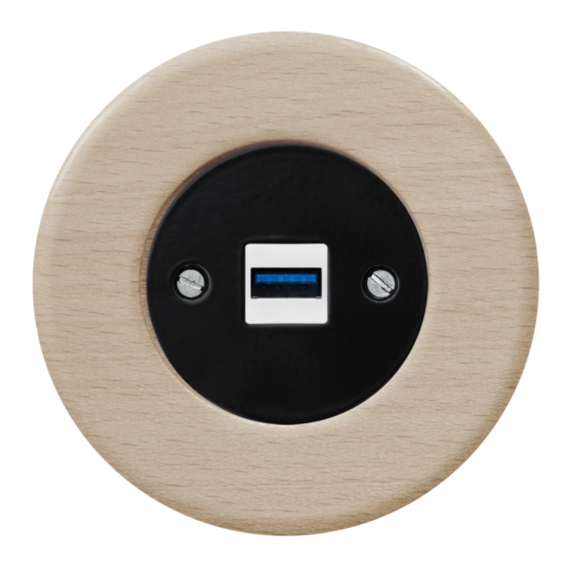 OBZOR RETRO juodas USB lizdas|45,33 € Spalva Juoda